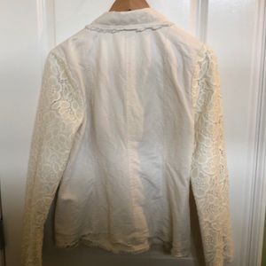Sundance | Jackets & Coats | Sundance White Lace Blazer | Poshmark